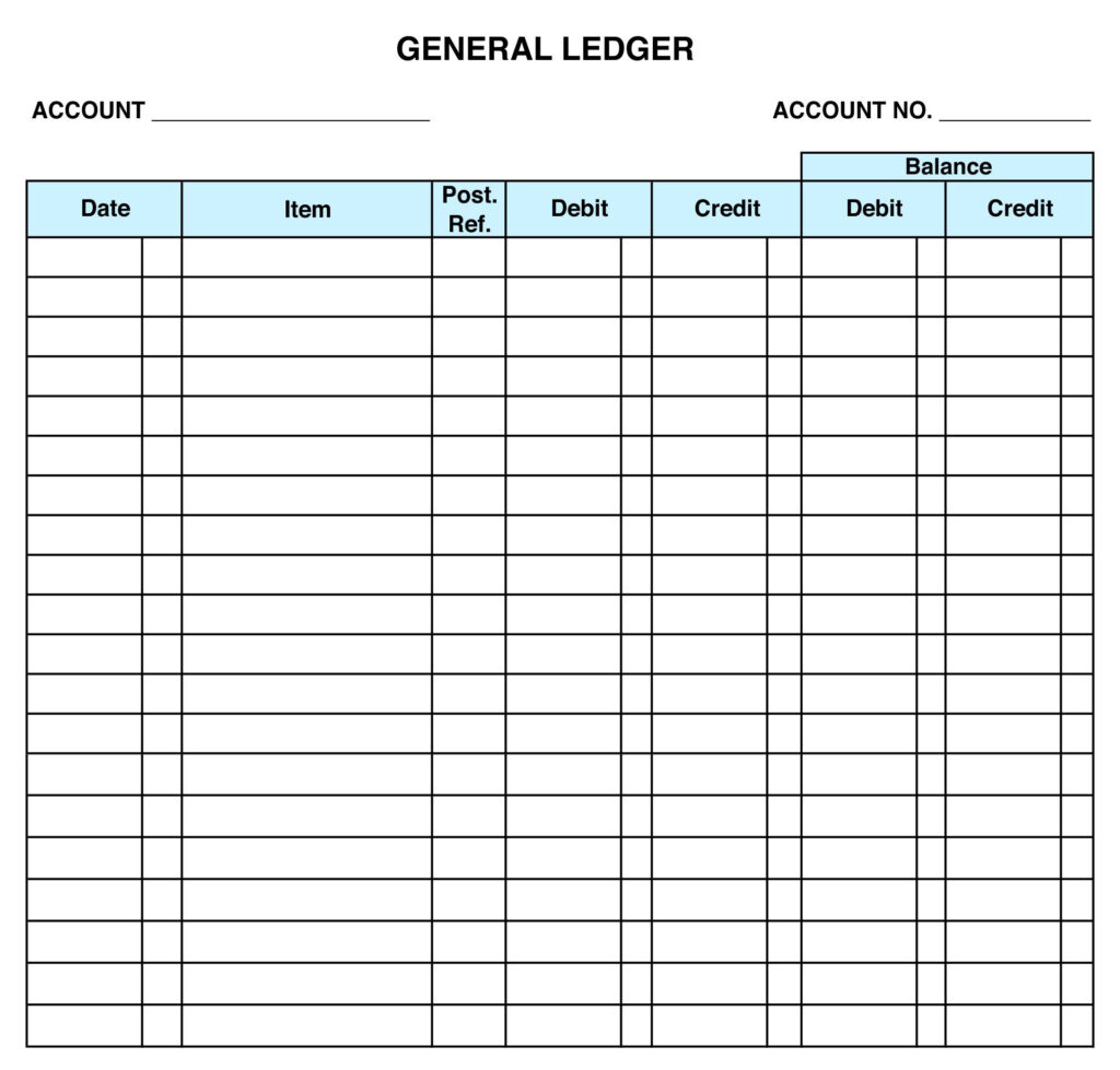 10 Best Free Printable Ledger Balance Sheet Printablee Rossy Printable