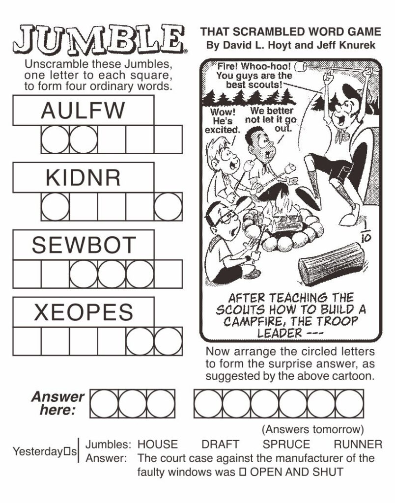 10 Best Printable Jumble Word Puzzles Coping Printablee | Rossy Printable