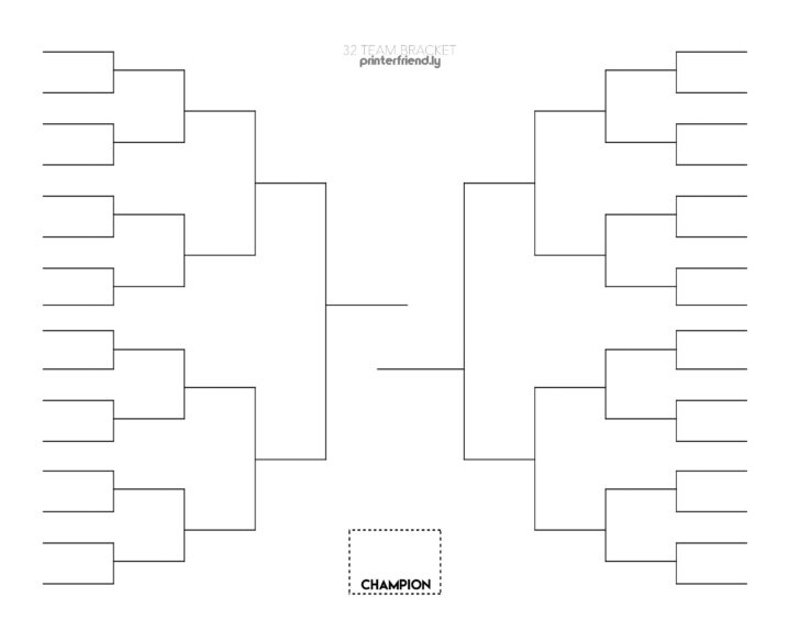 32 Tournament Team Bracket Printerfriendly Free Printable Wrestling ...