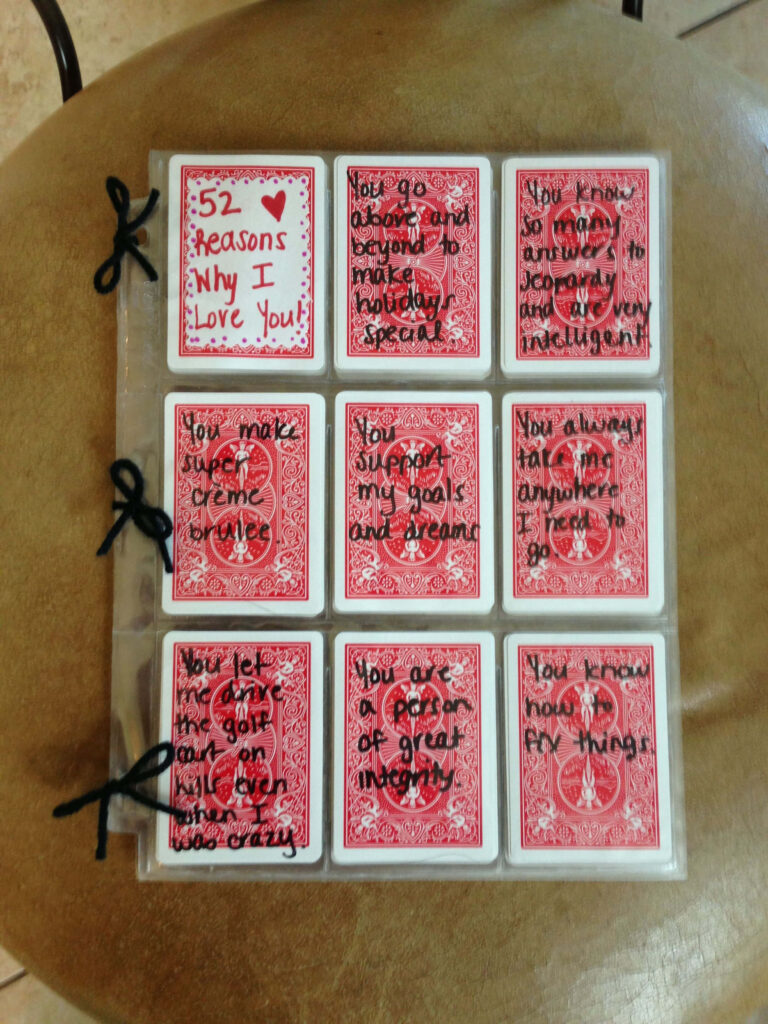 52 Reasons Why I Love You Cards Templates Free Atlantaauctionco | Rossy ...