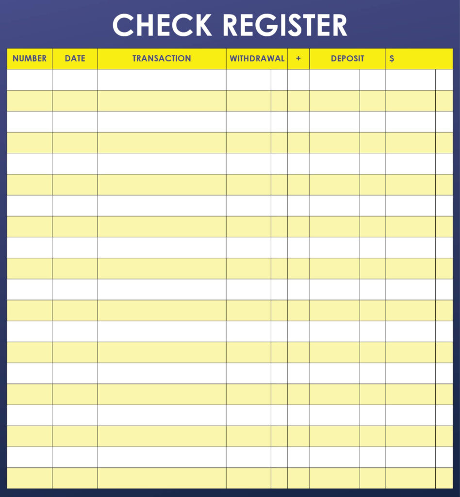 8 Best Free Printable Check Registers For Checkbooks Printablee | Rossy ...