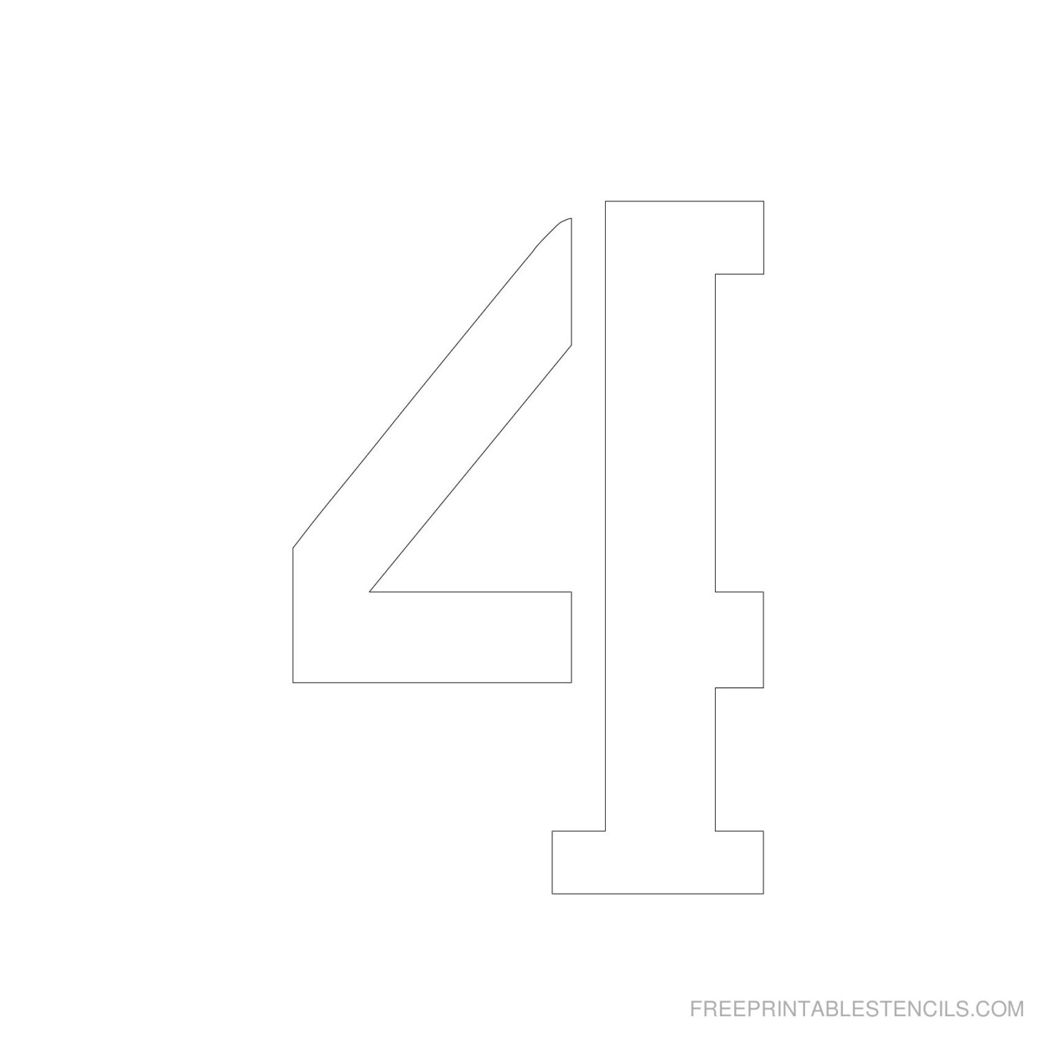 Free Printable 5 Inch Number Stencils Free Printable | Rossy Printable