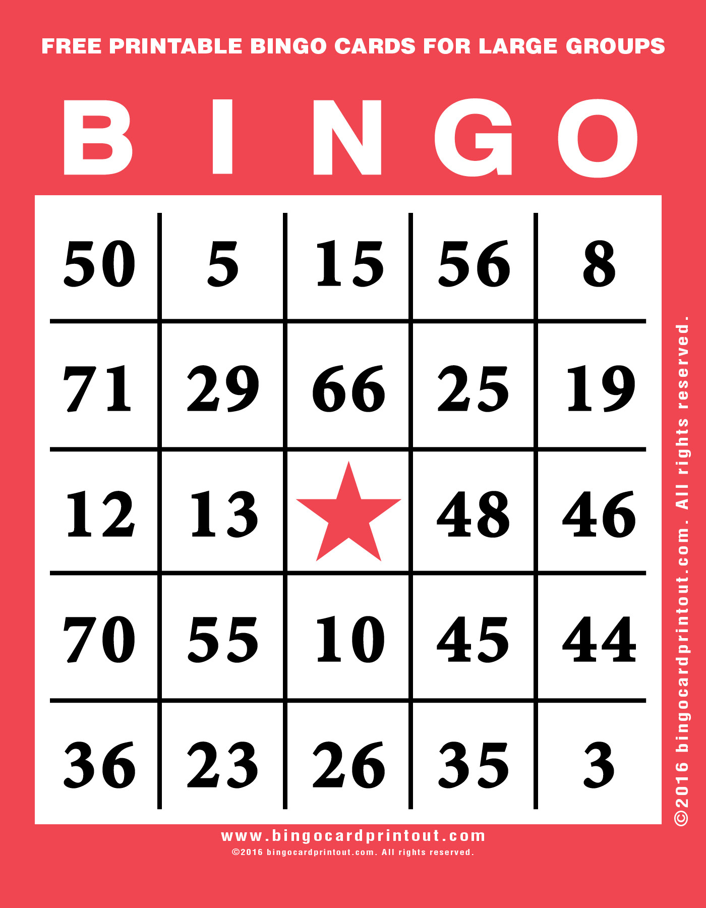 Free Printable Bingo Cards For Large Groups Rossy Printable