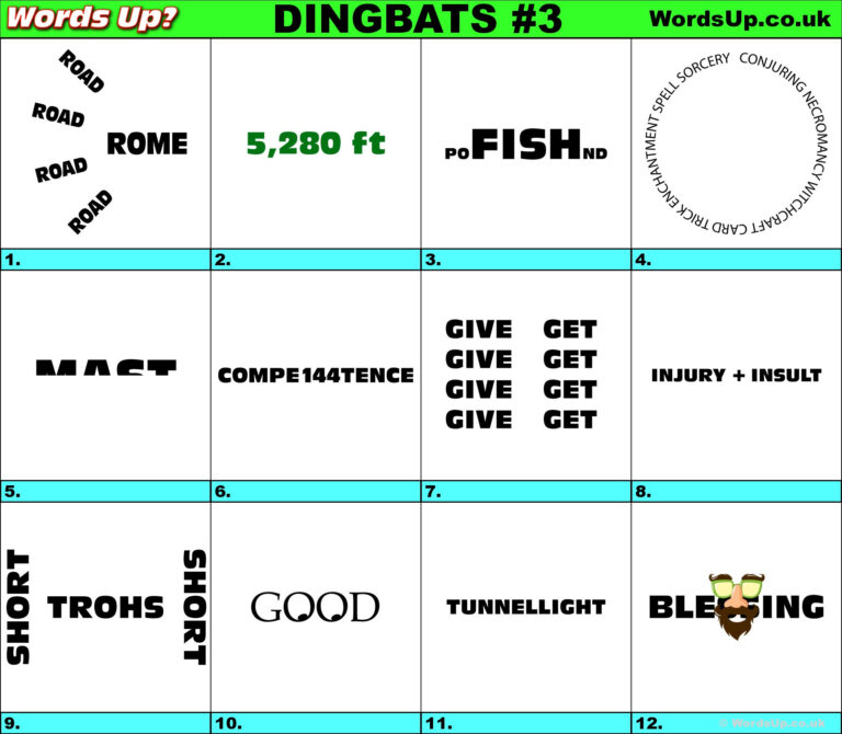 Free Printable Dingbats Puzzles Free Printables | Rossy Printable
