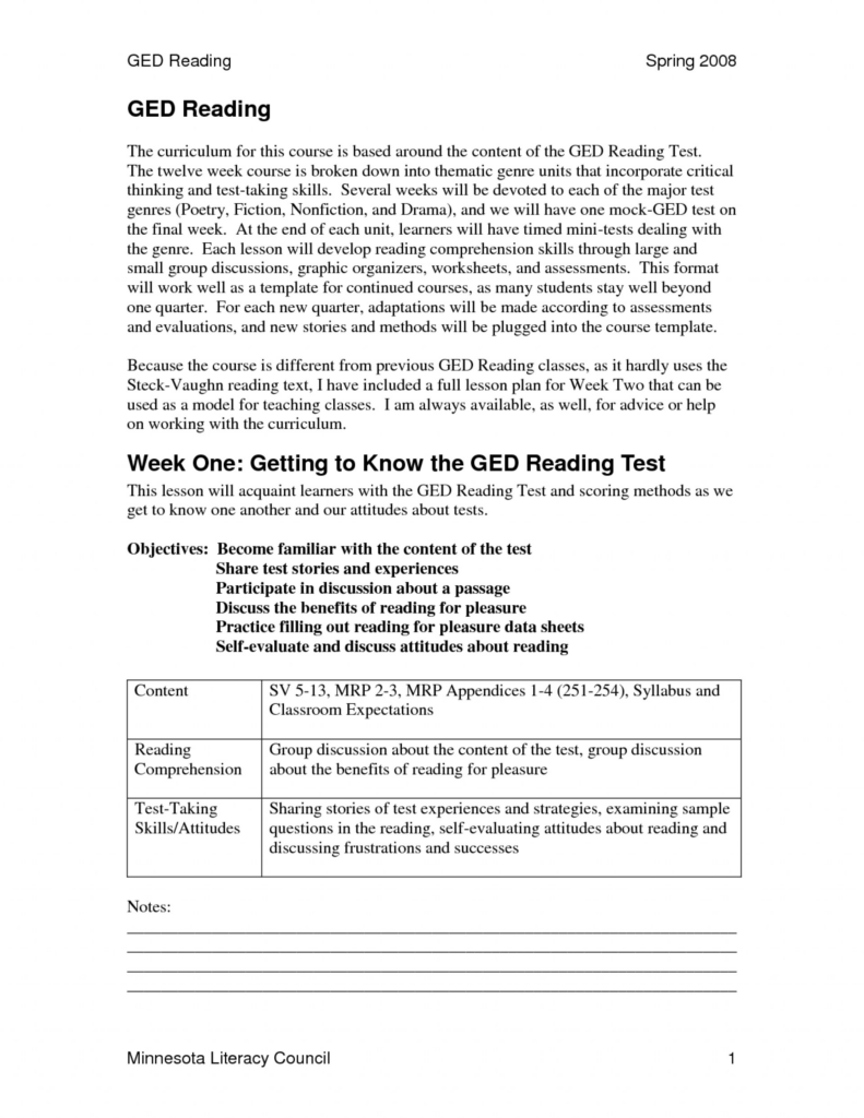 Free Printable Ged Practice Test With Answer Key 2017 Free Printable ...