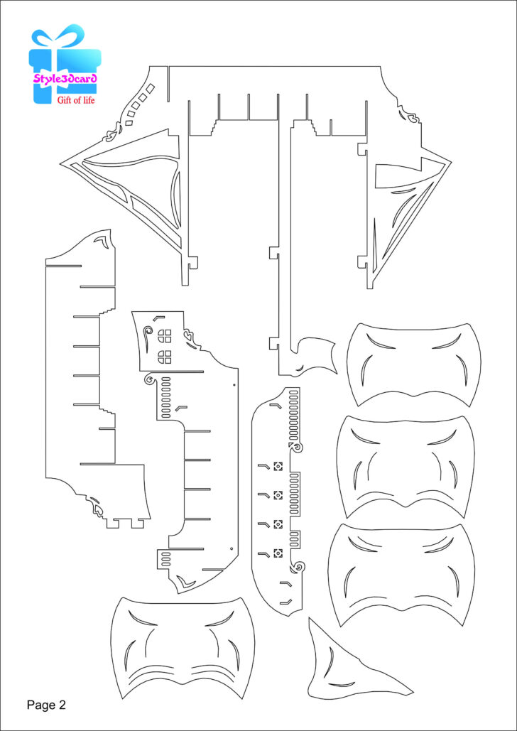 Free Printable Kirigami Pop Up Card Patterns Free Printable | Rossy ...