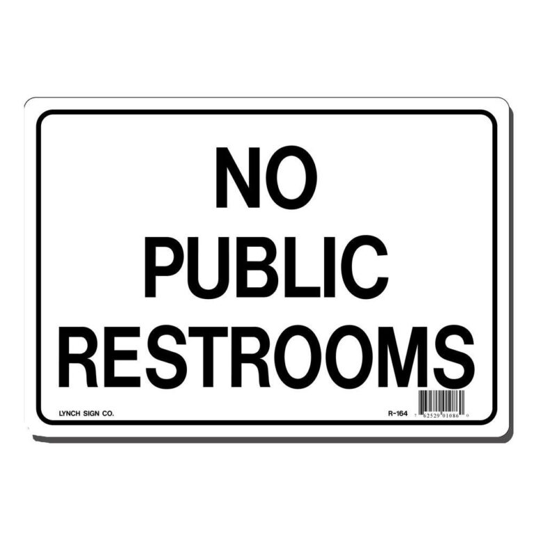Free Printable No Restroom Signs Free Printable | Rossy Printable