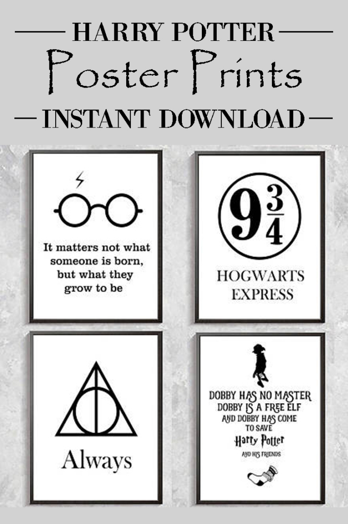 Halloween Decor Harry Potter House Posters Free Printable Harry | Rossy ...
