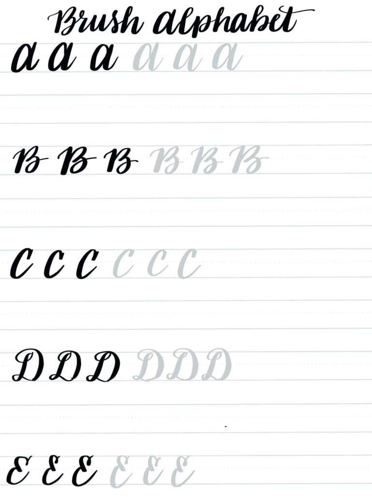 Calligraphy Practice Sheets Printable Free | Rossy Printable