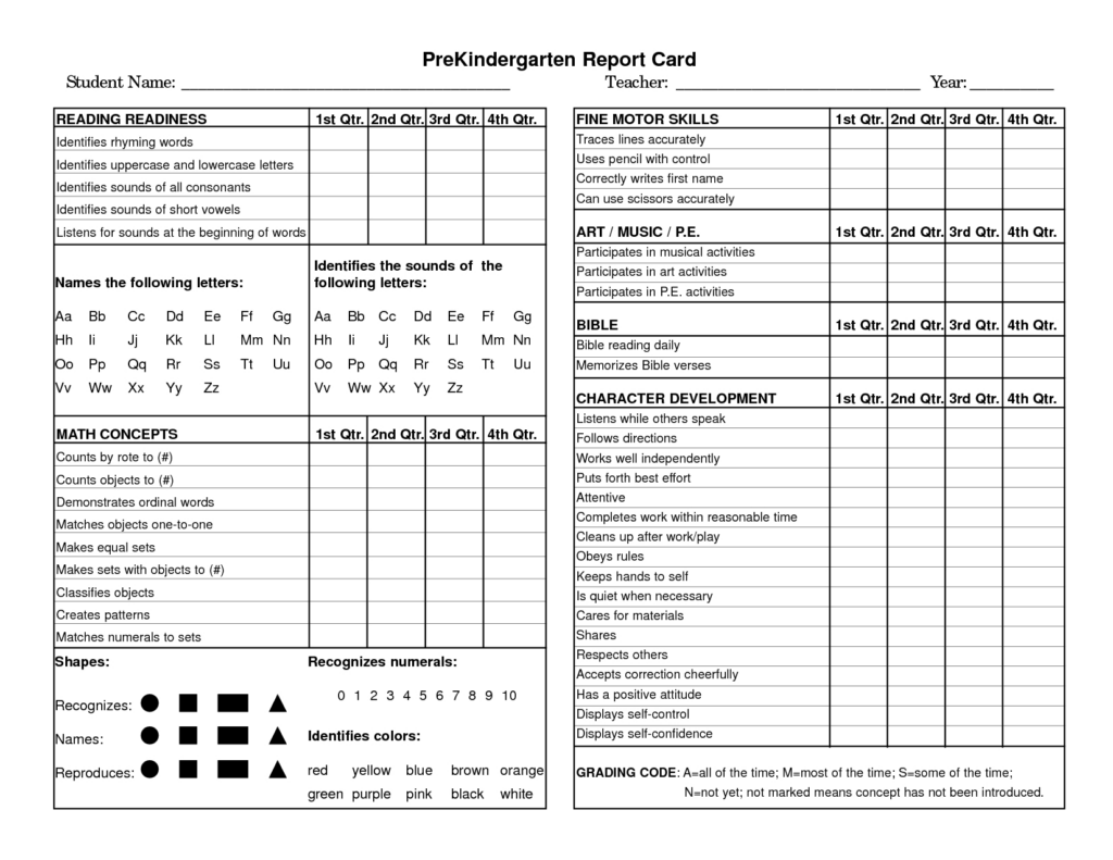 Preschool Progress Report Template Childcare Preschool Daily Free preschool-progress-report-template-childcare-preschool-daily-free