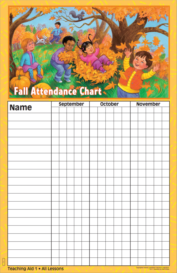 Sunday School Attendance Chart Free Printable Free Printable | Rossy ...
