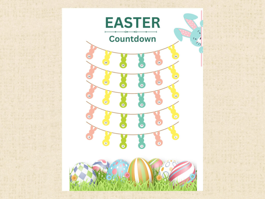 Printable Easter Countdown | Rossy Printable