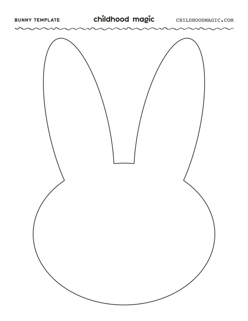Easter Bunny Cutouts Printable | Rossy Printable
