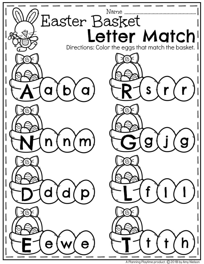 Free Printable Preschool Easter Worksheets | Rossy Printable
