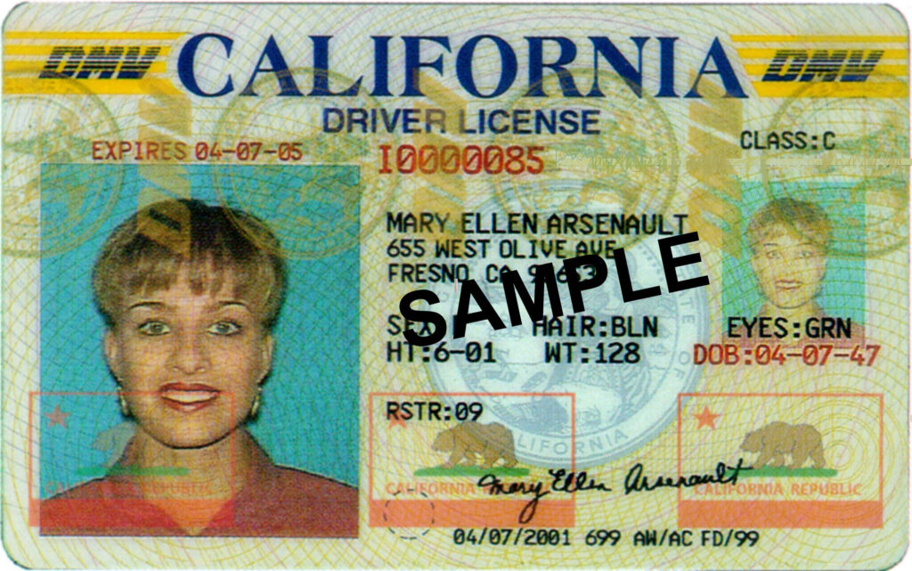 Free California Drivers License Template Editable | Rossy Printable