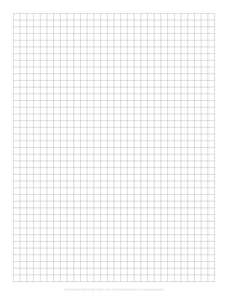 50 Square Grid Free Printable | Rossy Printable