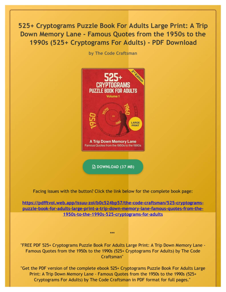 Free Printable Adult Cryptograms | Rossy Printable