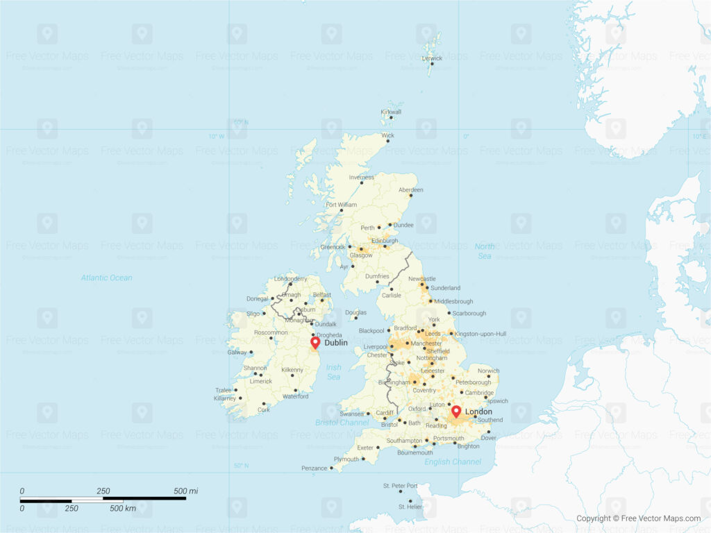Uk Map Printable Free | Rossy Printable